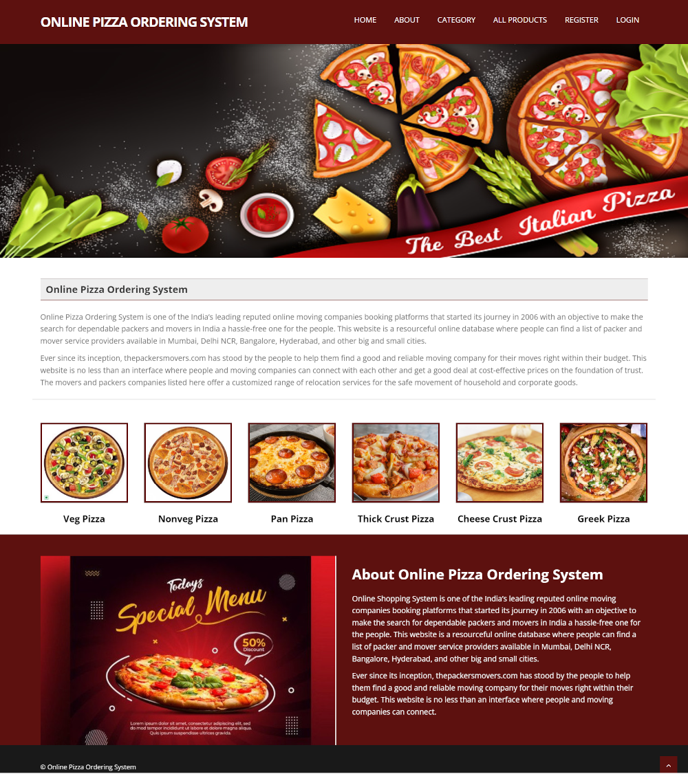 Nodejs Mysql Projects Online Pizza Ordering System Free Source Code Documentation 